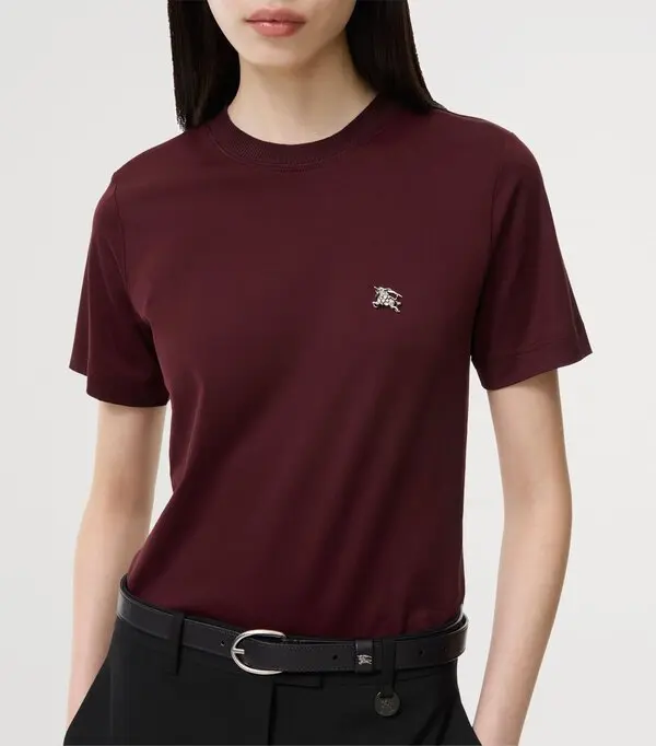 Burberry Cotton Embellished Ekd T-shirt