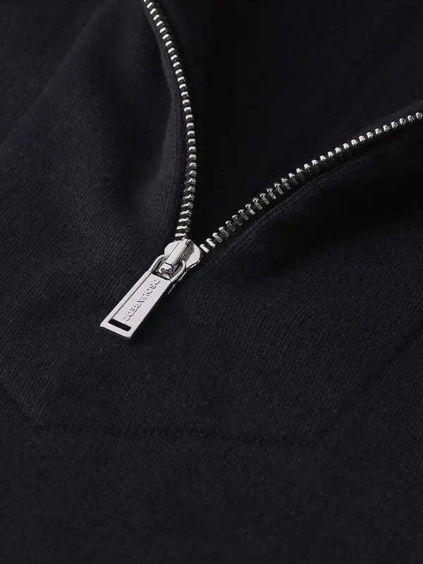 Dsquared2 High Neck Cotton Zip Sweatshirt With Printed Logo