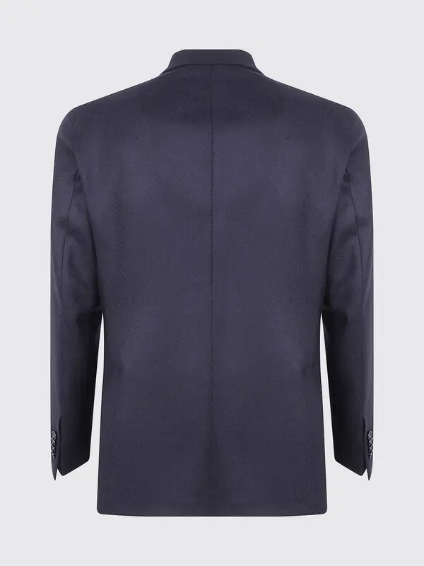 Tagliatore Single-breasted Blazer In Cupro And Viscose Blend With Patch Pockets - Black