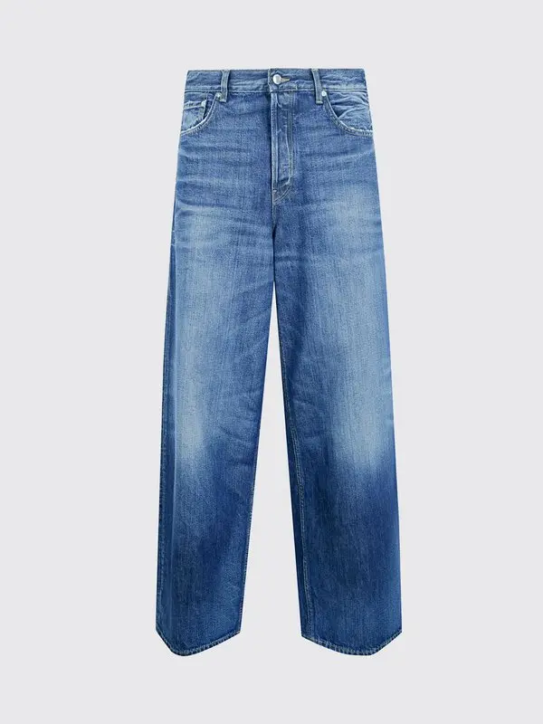 HAIKURE Mid-rise Wide Leg Jeans In Cotton Denim With A Five-pocket Design