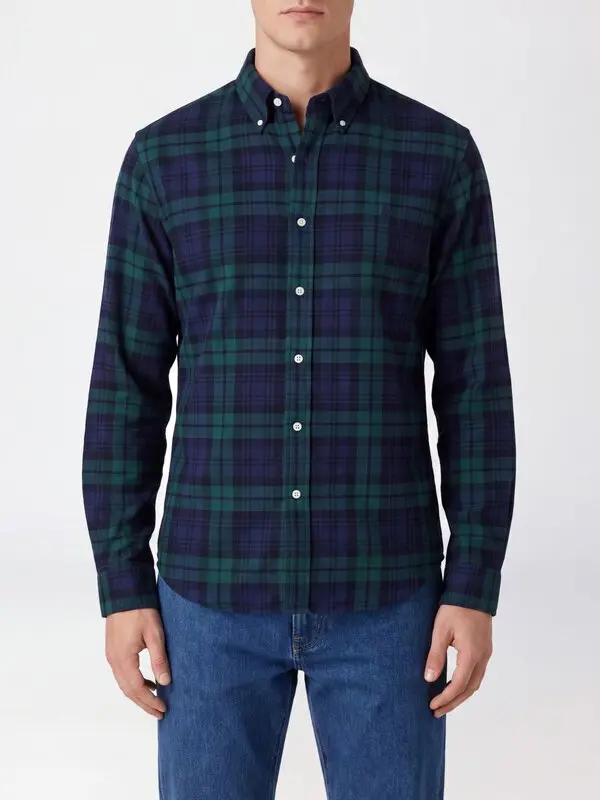 Polo Ralph Lauren Check Cotton Shirt With Button-down Collar