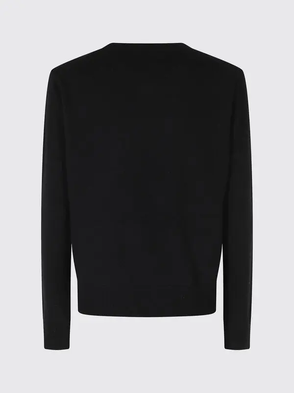 SEMICOUTURE Ribbed Wool And Cashmere Crewneck Sweater