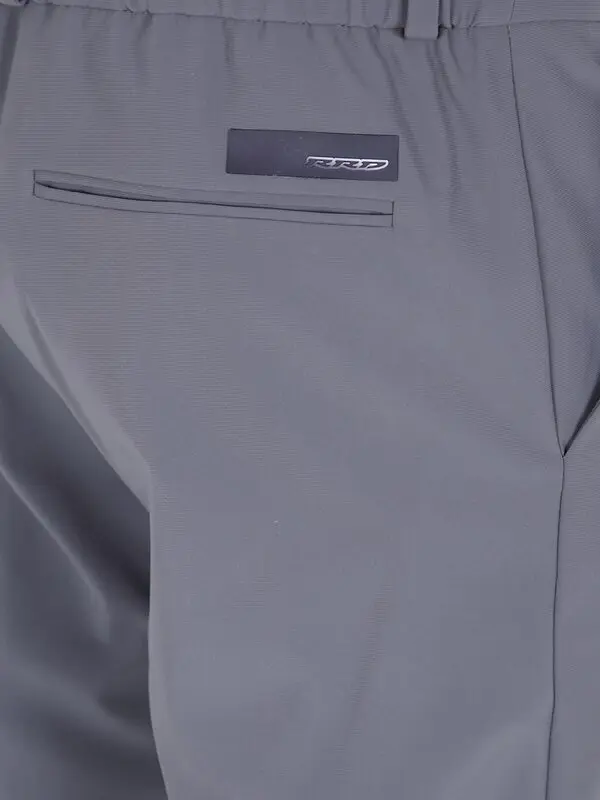 RRD Slim Fit Chino Trousers In Technical Jersey With Mid-rise Waist
