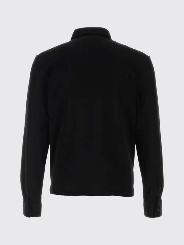 THE ROW Long-sleeved Knit Polo Shirt In Wool And Silk With Classic Collar