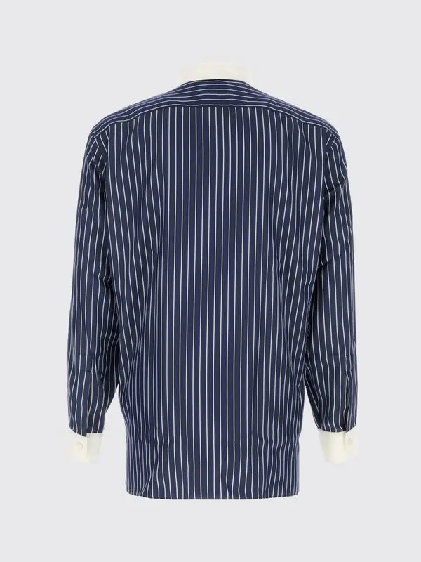 TOM FORD Striped Slim Fit Pure Silk Shirt With French Collar
