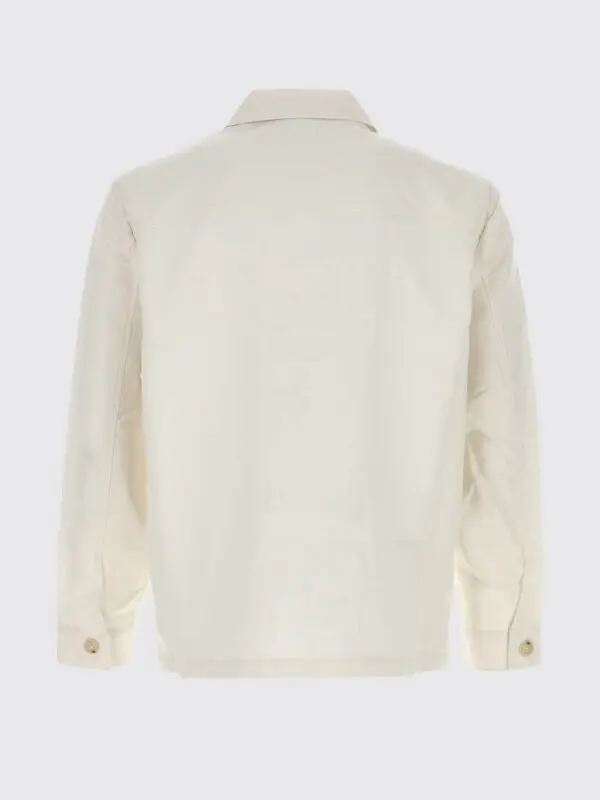 BOSS Linen And Lyocell Blend Shirt Jacket With Patch Pockets