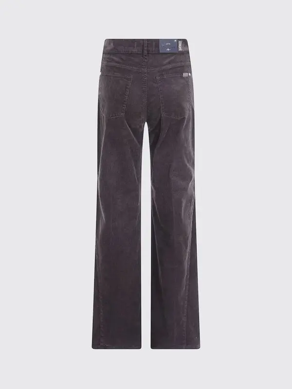 7 For All Mankind Lotta High-waisted Straight Leg Corduroy Jeans - Brown