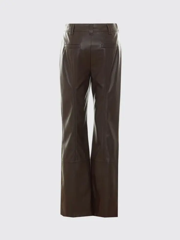 Liu Jo High-waisted Flared Pants In Faux Leather