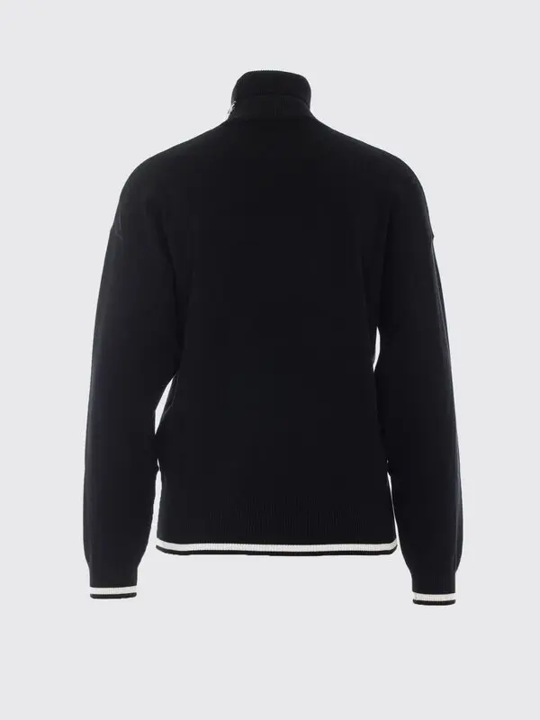Liu Jo Viscose Cut-out Turtleneck Sweater With Rhinestone Logo