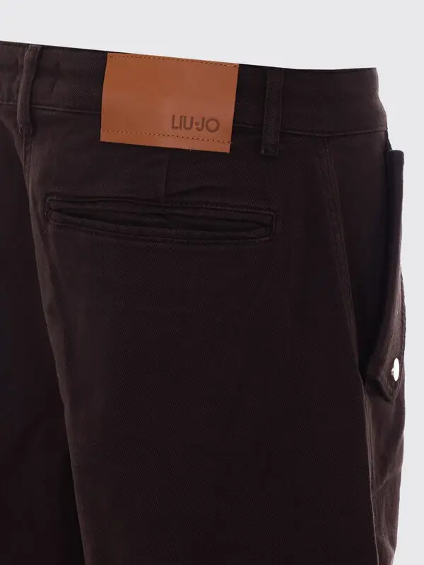 Liu Jo Wide-leg Cargo Pants In Stretch Cotton