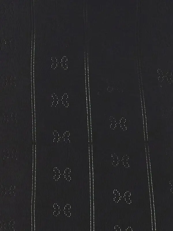 GANNI Slim Fit Tank Top In Organic Cotton With Embroidered Chest Logo