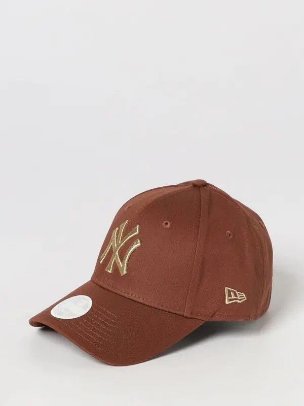 New Era 9forty Ny Yankees Cotton Baseball Cap With Embroidered Logo - Brown