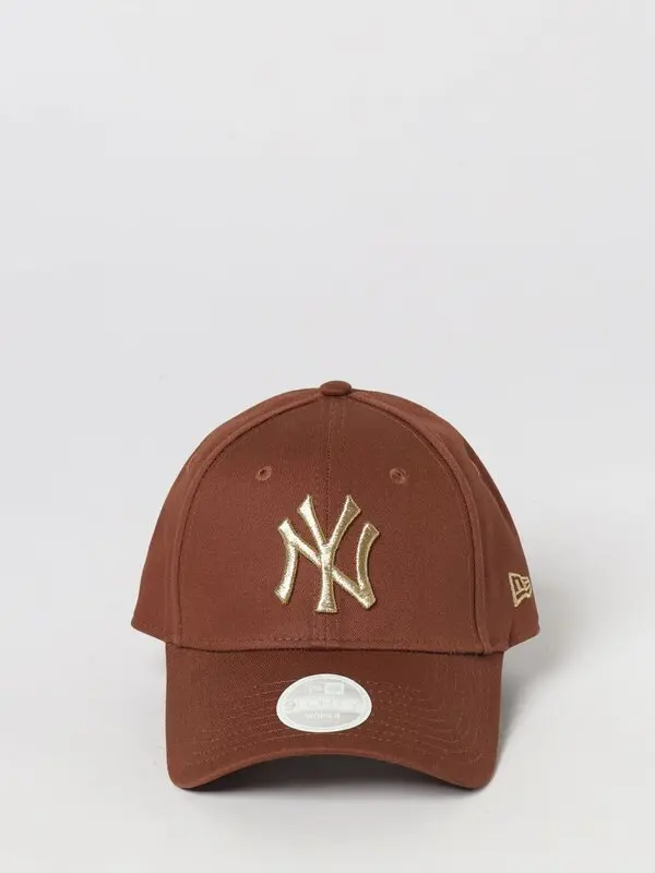 New Era 9forty Ny Yankees Cotton Baseball Cap With Embroidered Logo - Brown
