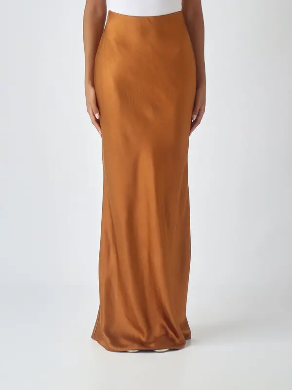 Elisabetta Franchi Croc-print Faux Leather Midi Pencil Skirt - Brown