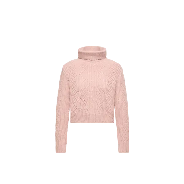 Moncler Alpaca Blend Turtleneck Jumper - Pink