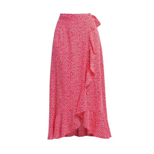 RUMOUR LONDON Stella Ruffled Wrap Skirt