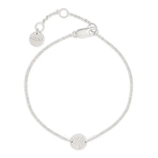 NEOLA DESIGN Small Tree Friendship Bracelet - Silver