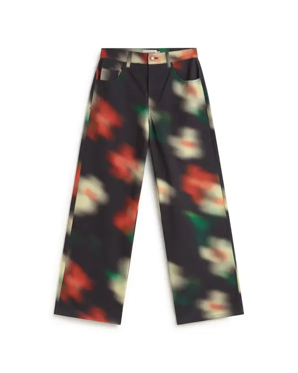 THINKING MU Hedda Bloom Wide-leg Pants