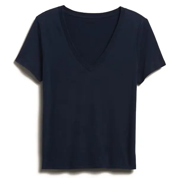 EARTH BODY Theory Drop V-neck Modal Tee