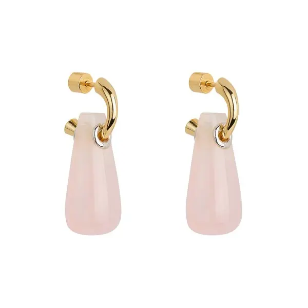 BALLINGER JEWELLERY Rose Quartz Drop Earrings