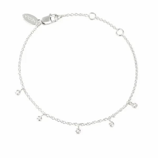 NEOLA DESIGN Sterling Bracelet With White Topaz Gemstones