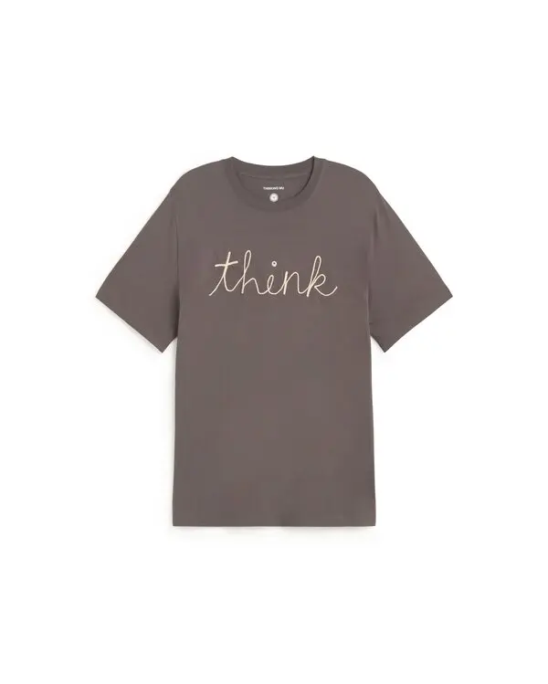 THINKING MU Gray Think Aaron T-shirt