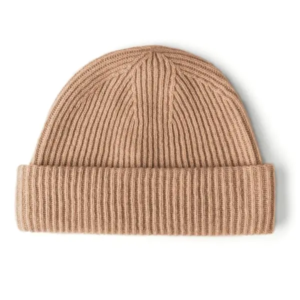 ECOVA Taupe Classic Cashmere Beanie