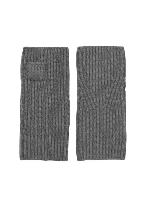 LOOP CASHMERE Cashmere Mitt In Pewter - Grey