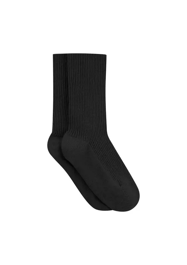 LOOP CASHMERE Cashmere Sock - Black