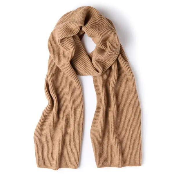 ECOVA Taupe Classic Cashmere Scarf