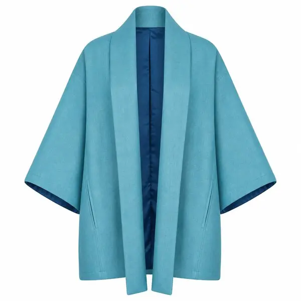 LUMINA ELIGMA The Duality Linen Jacket Teal