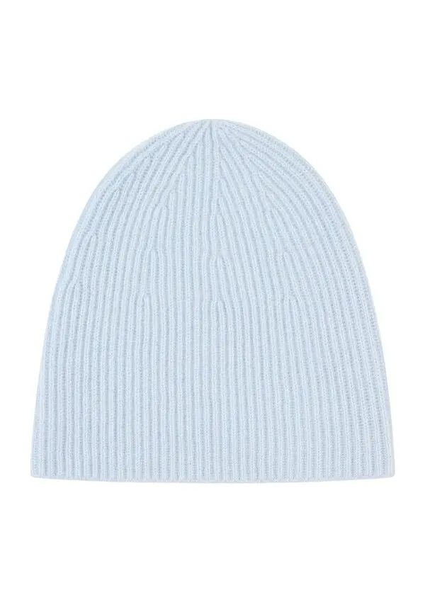 LOOP CASHMERE Cashmere Beanie In Soft Whisper - Blue