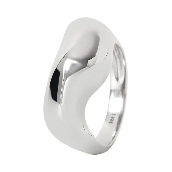 NEOLA DESIGN Sterling Molten Ring Amorphus