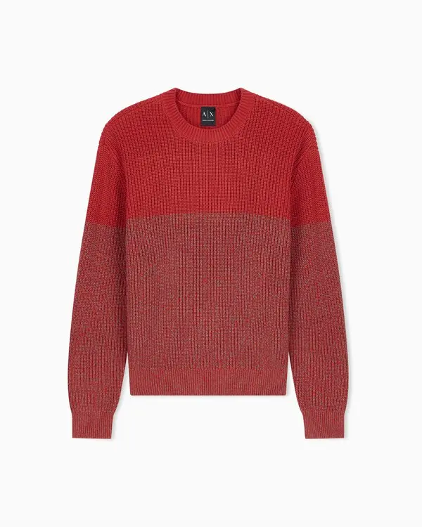 Armani Exchange Regular Fit Pullover In Blended Fabric - Red
