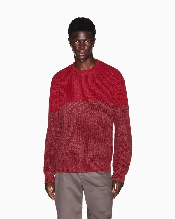 Armani Exchange Regular Fit Pullover In Blended Fabric