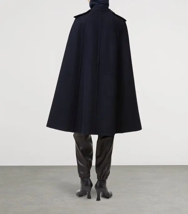 Burberry Wool Belmont Trench Cape