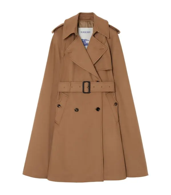 Burberry Cashmere Belmont Trench Cape - Beige