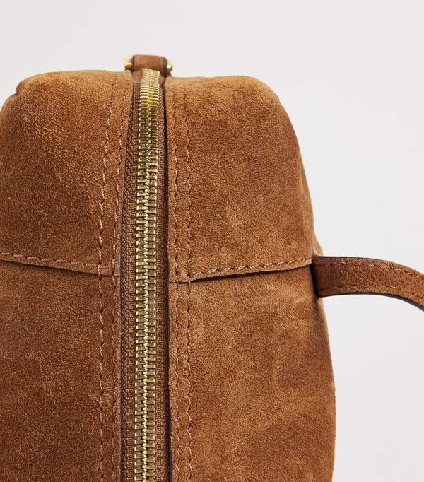 Harrods Small Suede Wren Shoulder Bag