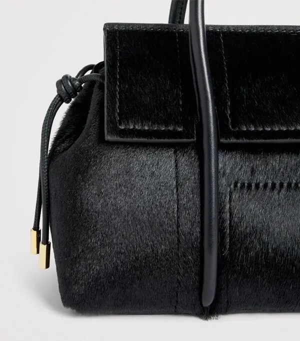 Harrods Small Calf Hair Marcie Shoulder Bag