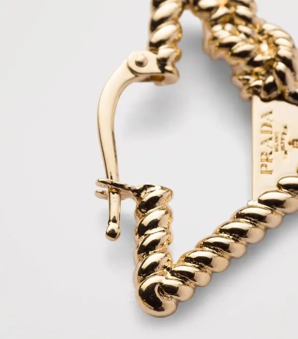Prada Triangle Earrings