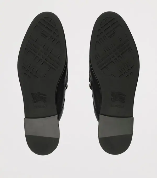 Burberry Leather Check Opal Mules