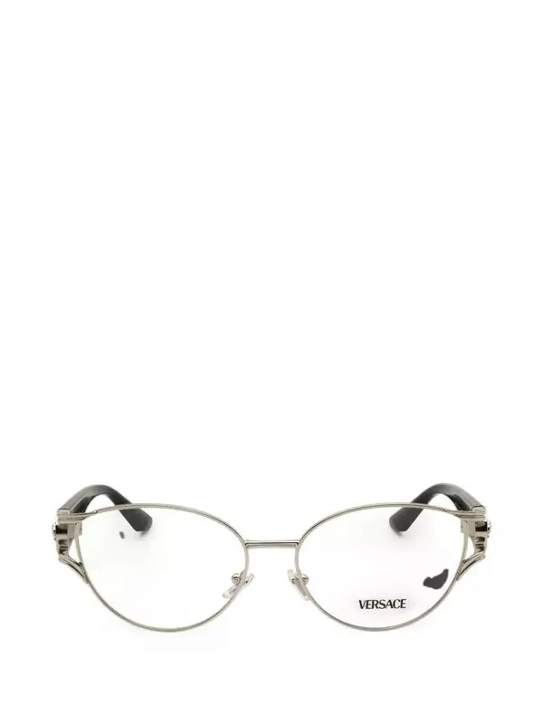 Versace Medusa-embellishment Oval-frame Glasses