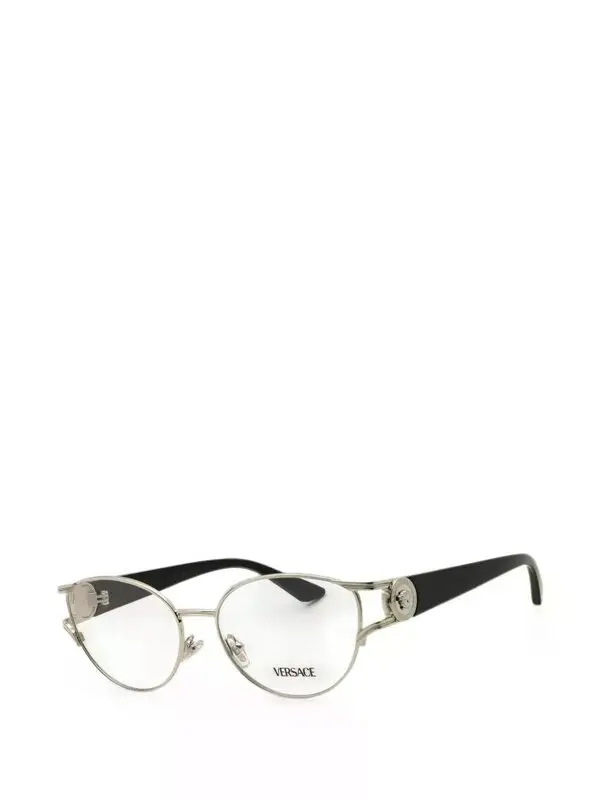 Versace Medusa-embellishment Oval-frame Glasses