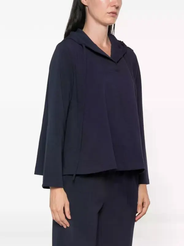 PSOPHIA Drawstring-fastening Hoodie - Blue