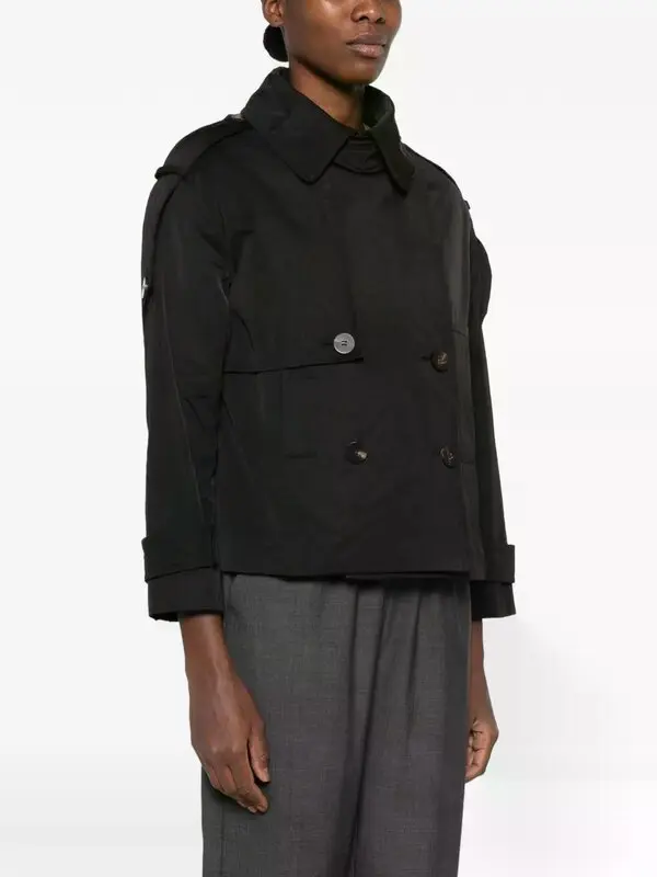 PSOPHIA Double-breasted Shoulder-epaulette Jacket