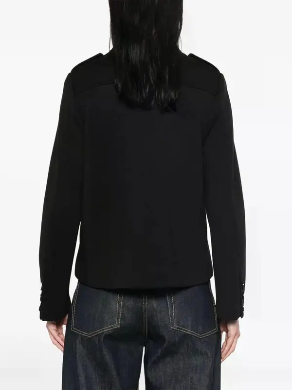 PSOPHIA Double-breasted Epaulette Coat