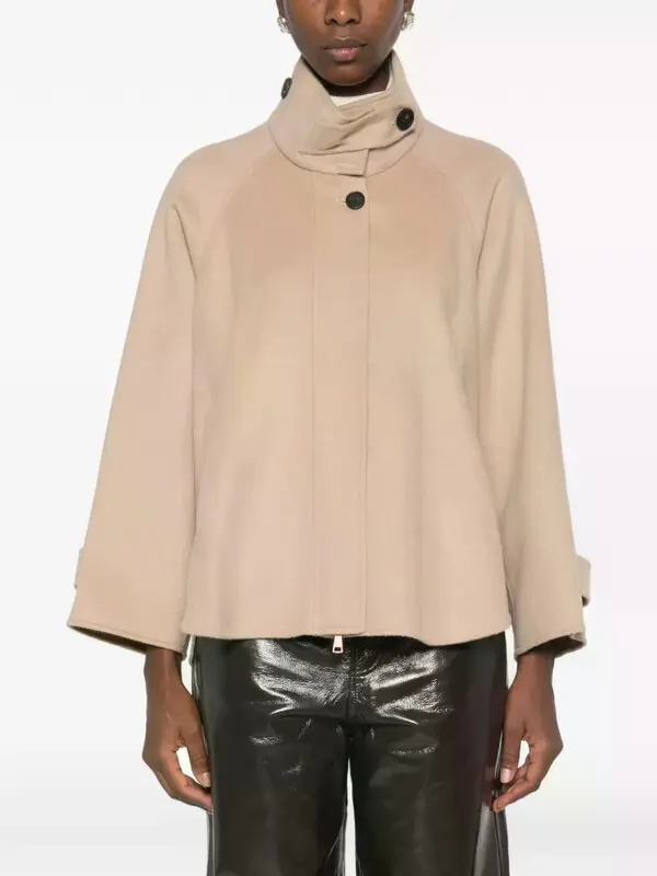 MABRUN Fiorina Buttoned-collar Flared Jacket