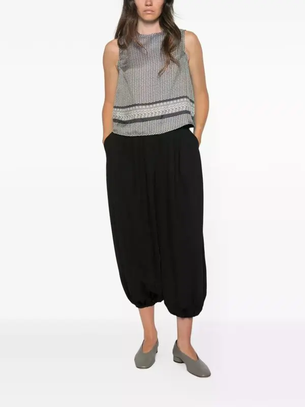 WHYCI Geometric-print Sleeveless Top