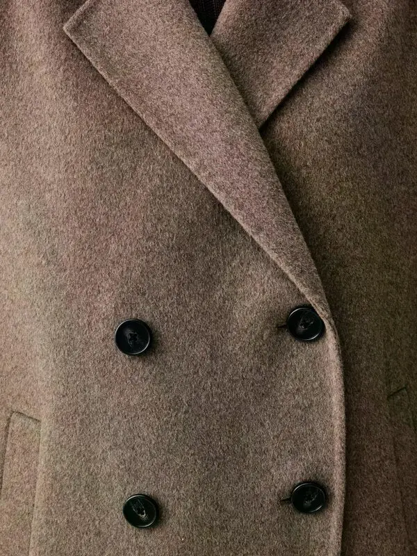 Marc O'polo Double-breasted Notched-lapels Coat