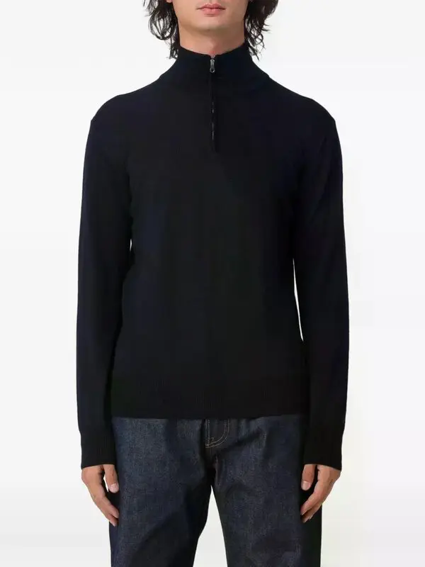 BROOKSFIELD Half-zip Long-sleeve Sweater